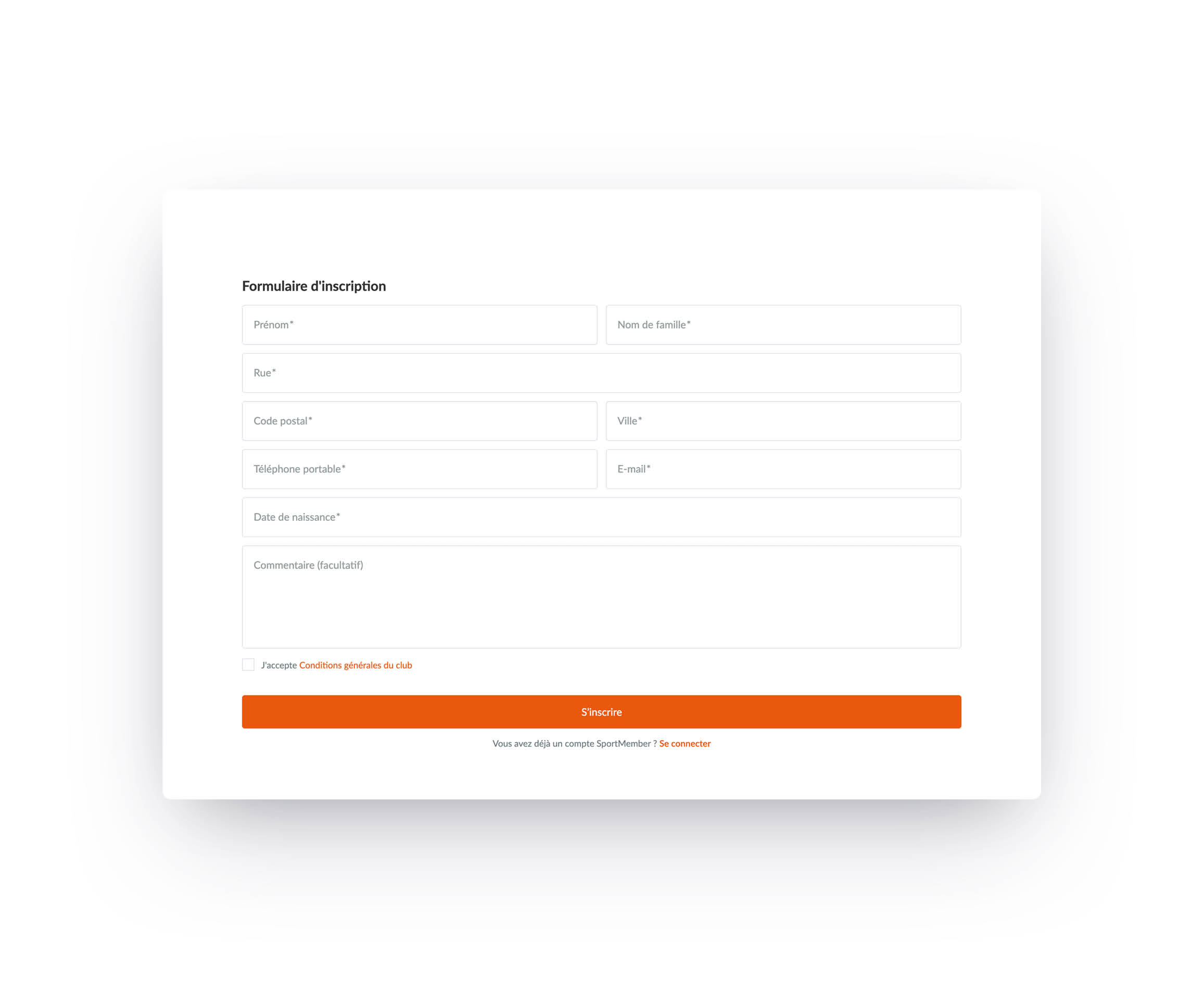 Formulaire d'inscription en ligne pour les associations et clubs ...